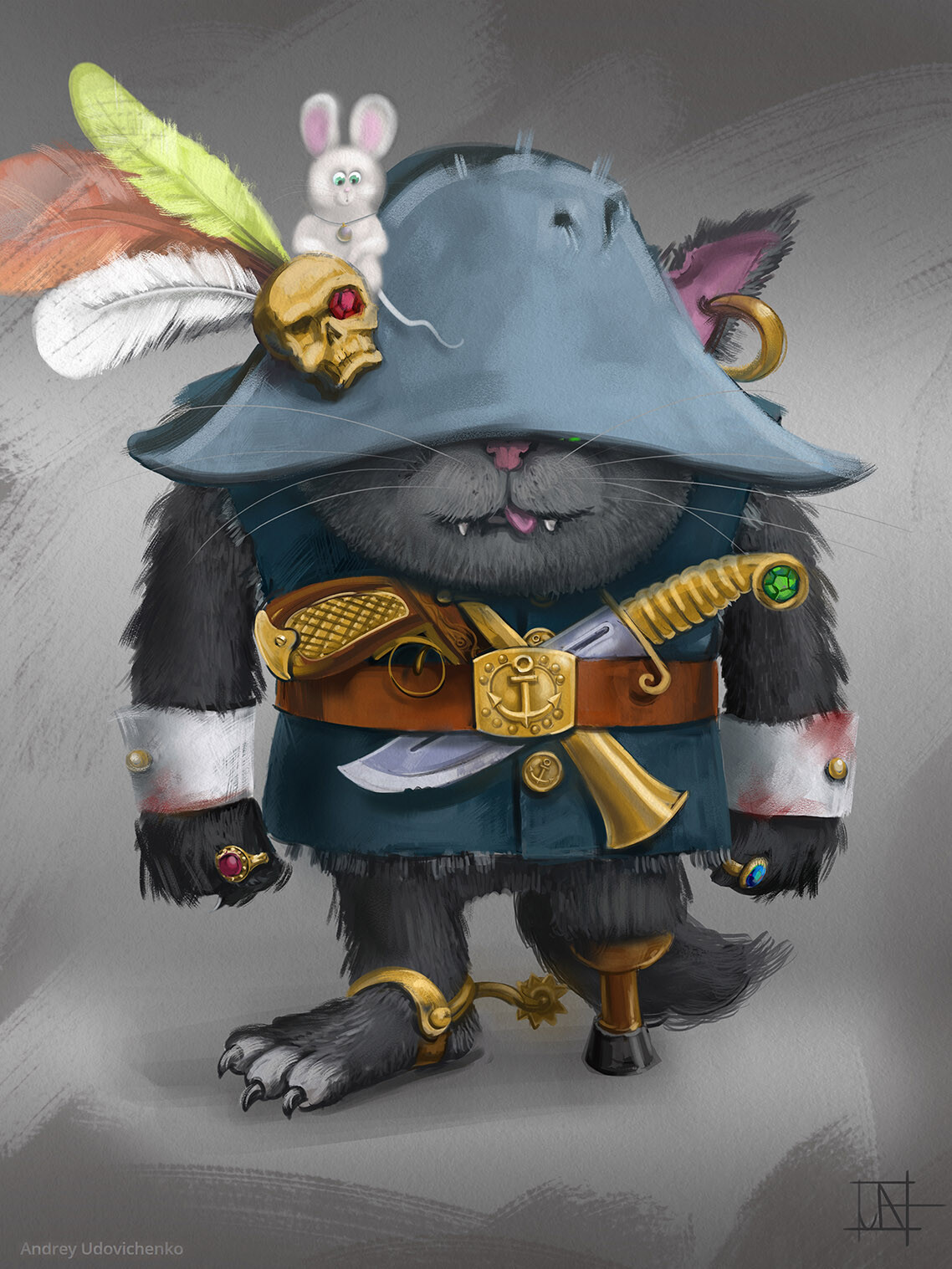 ArtStation - Pirate cat.