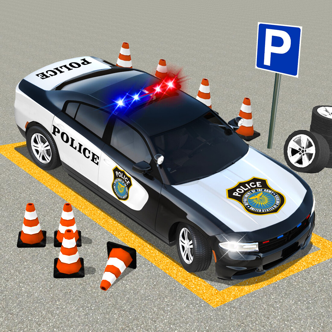ArtStation - Police Car Parking Game