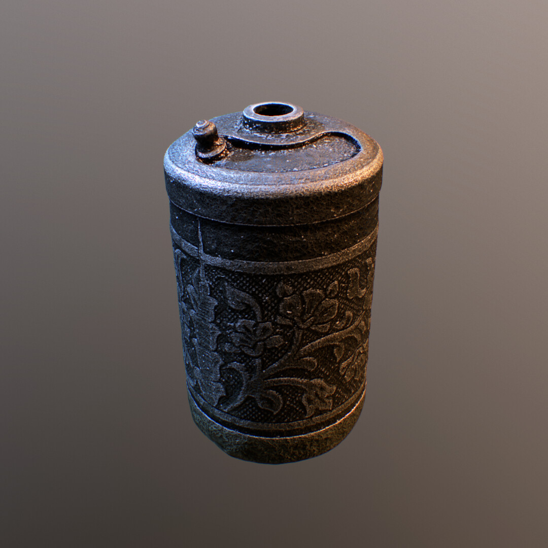 ArtStation - Decorative metal Pepper Box
