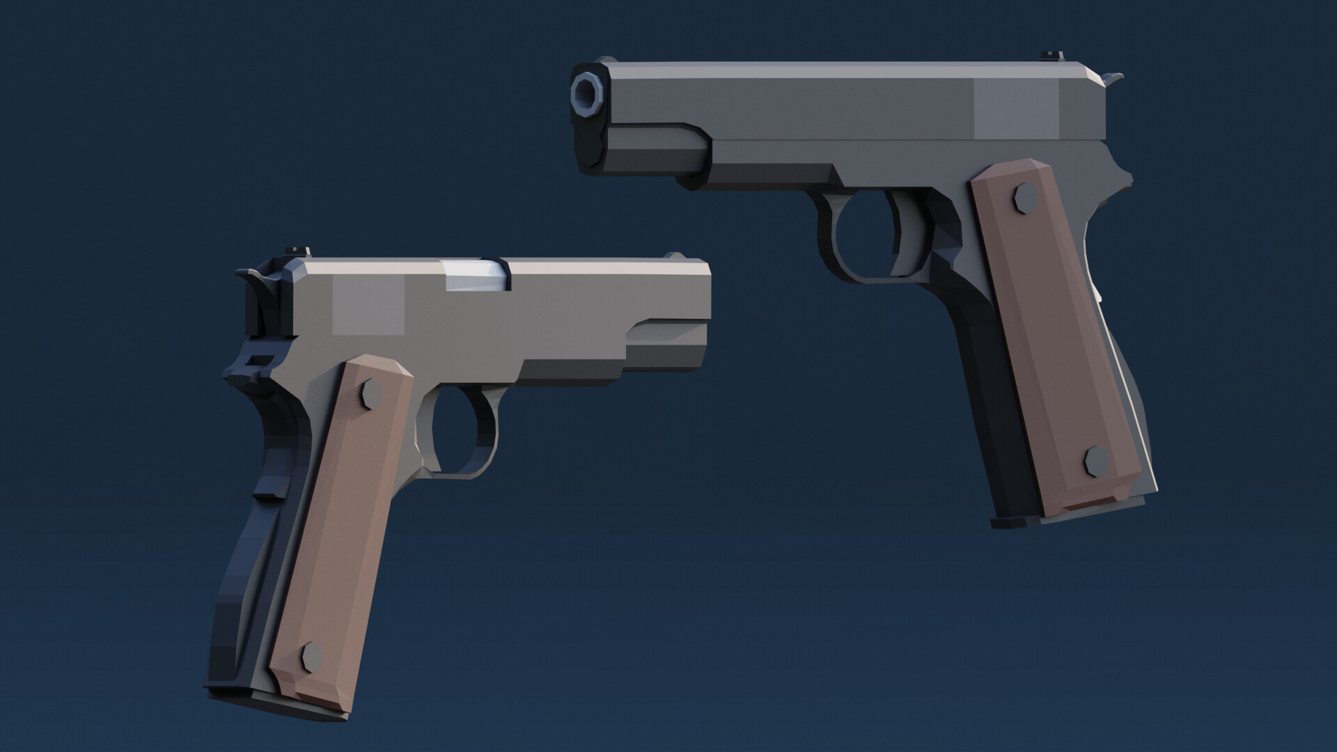 ArtStation - m1911 pistol - Low-Poly