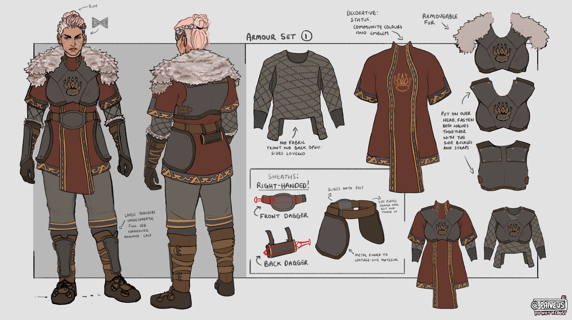 ArtStation - The Marked: Finley, Armour Sets - Concepts