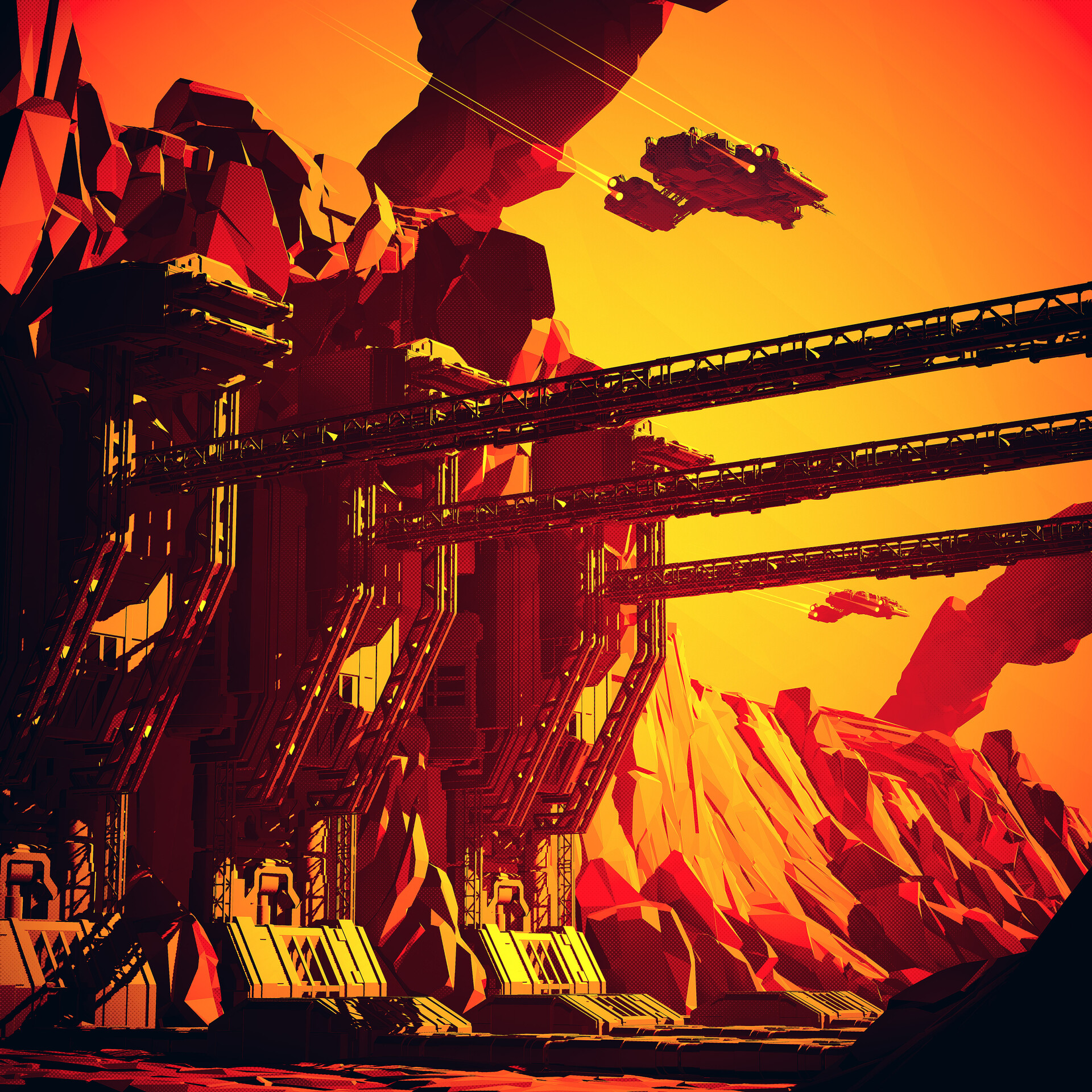 ArtStation - Stylized Martian Base 05