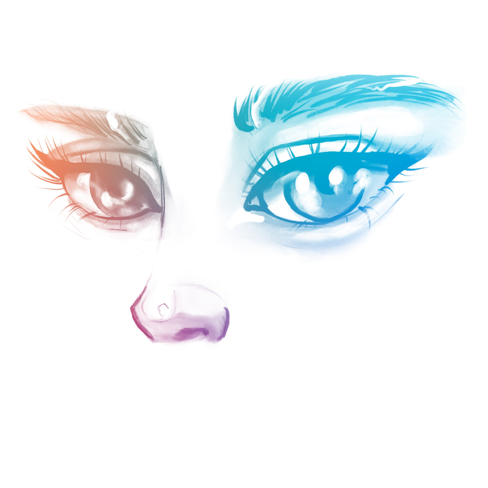 how to draw a face on ipad