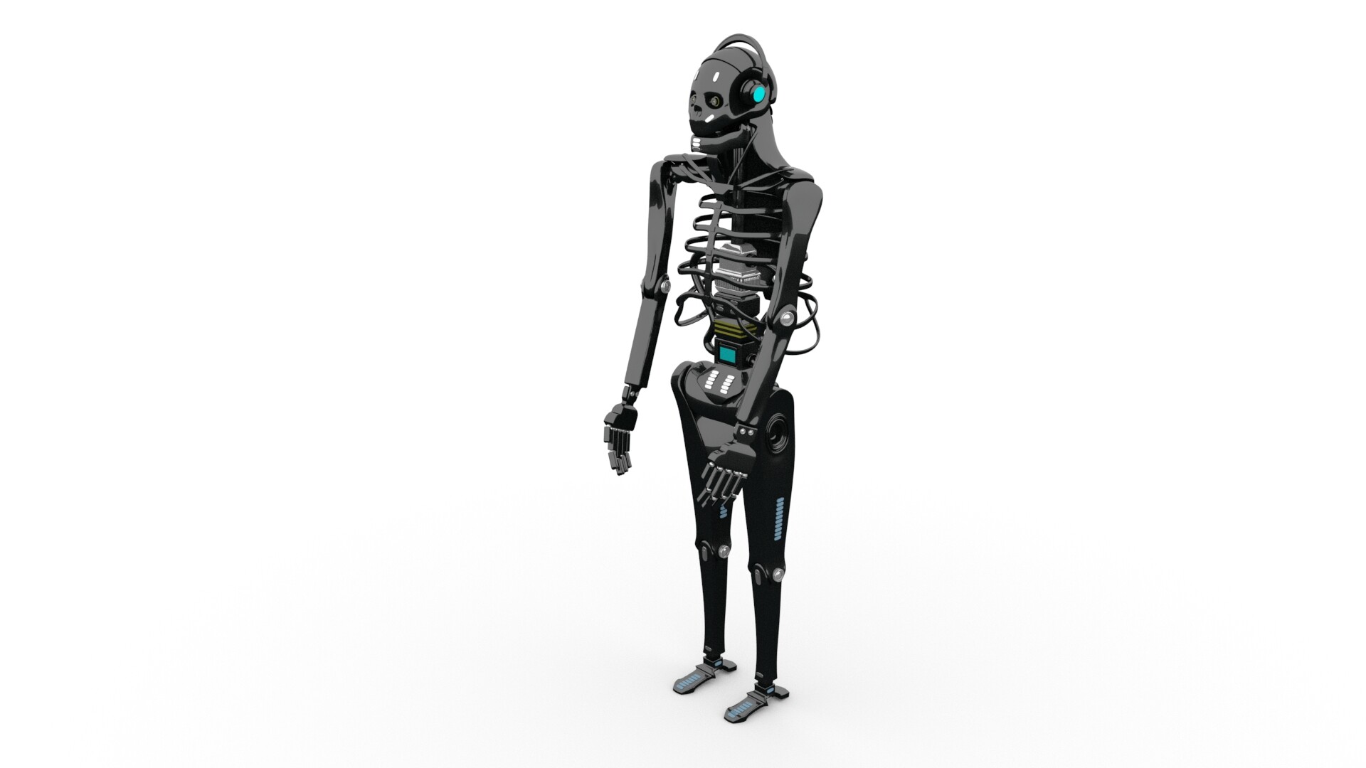 ArtStation - 3D SKELETON ROBO