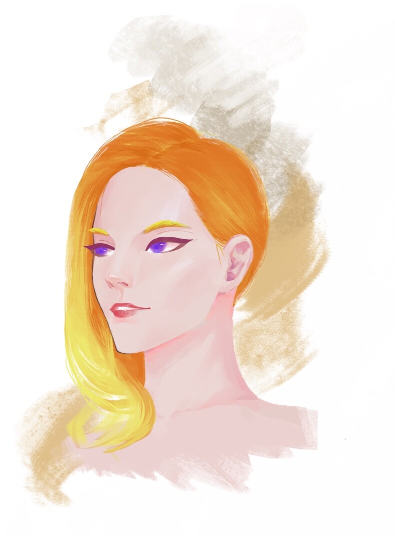 ArtStation - Original head exercise:the orange