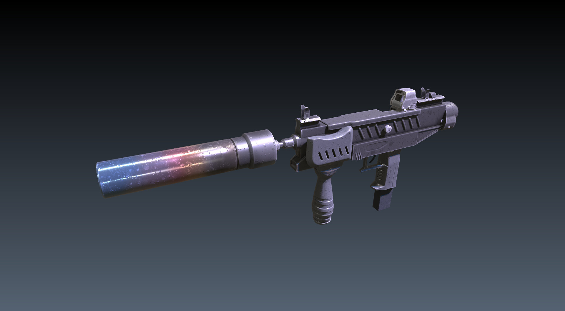 ArtStation - UZI Weapon EO Tech Site