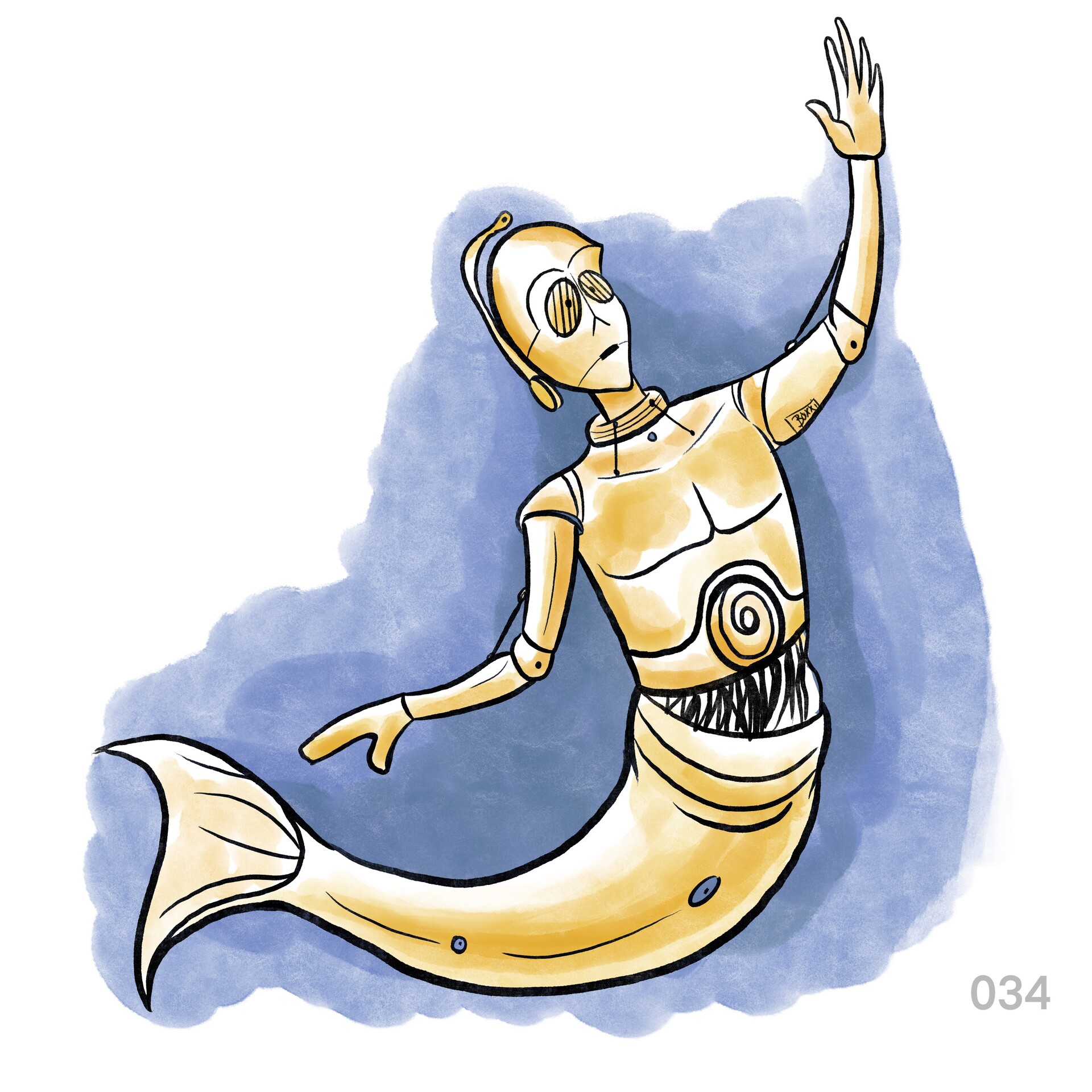 ArtStation - Daily Toon #034 Mermay: Star Wars