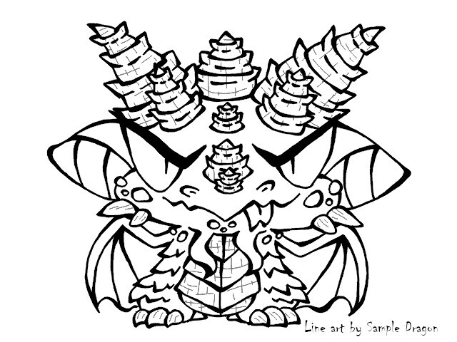 bat dragon coloring sheet
