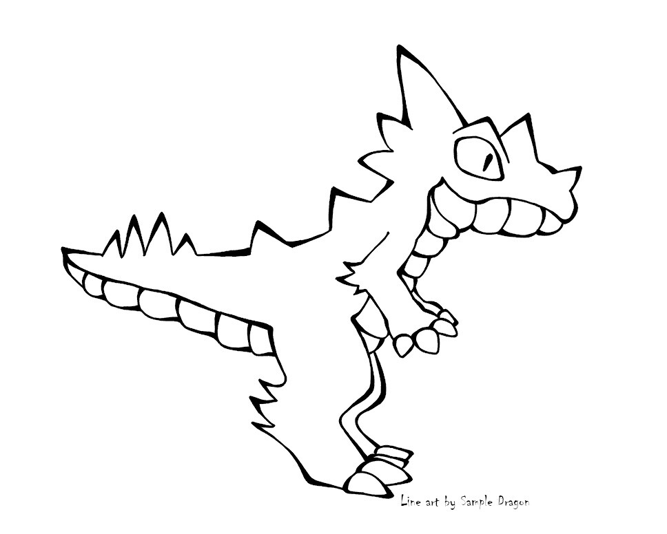 raptor coloring page
