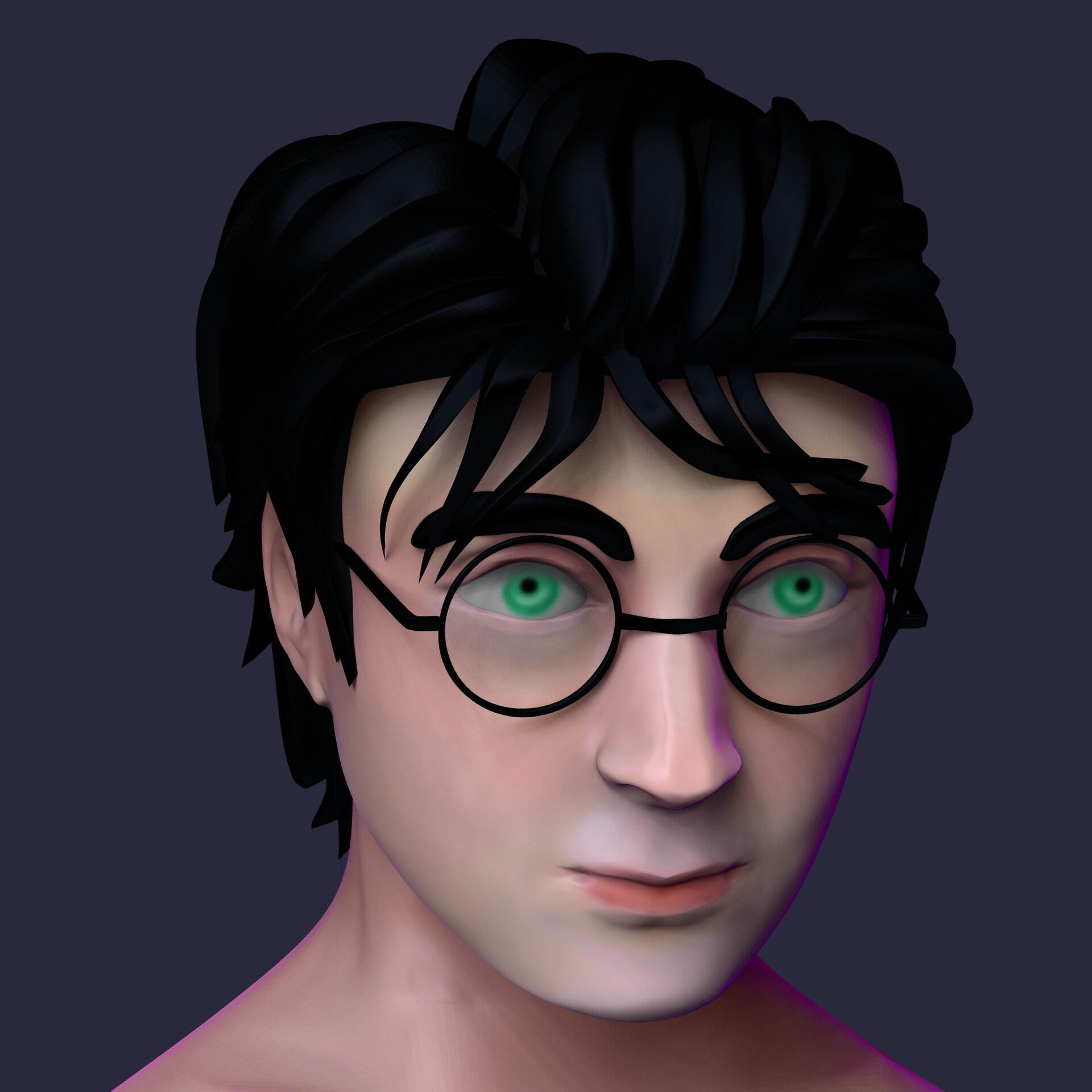 ArtStation - Head sculpting practice 4 HARRY POTTER!