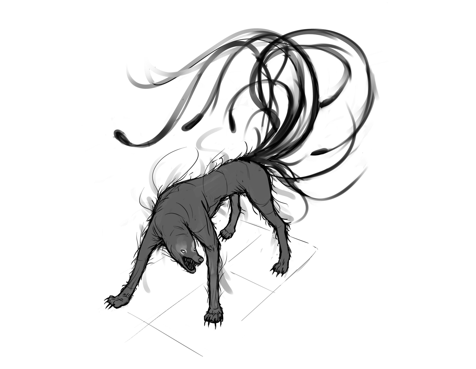 how to draw shadow creatures