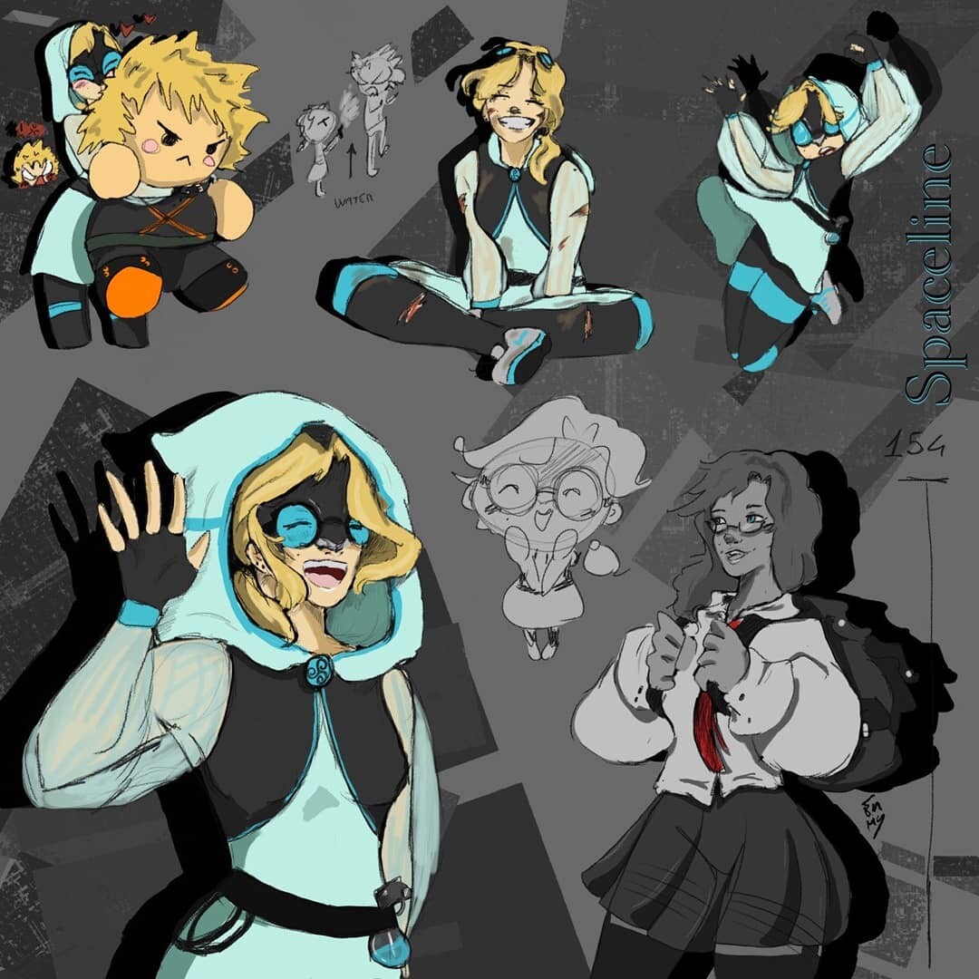 ArtStation - OC - Spaceline (My hero academia)