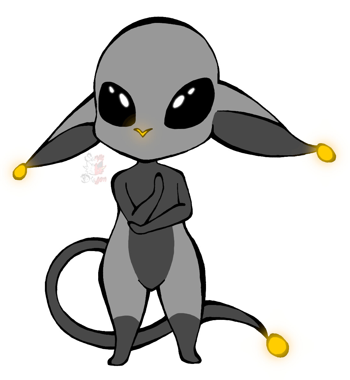 ArtStation - Chibi Imp Coloring Page Free2Use