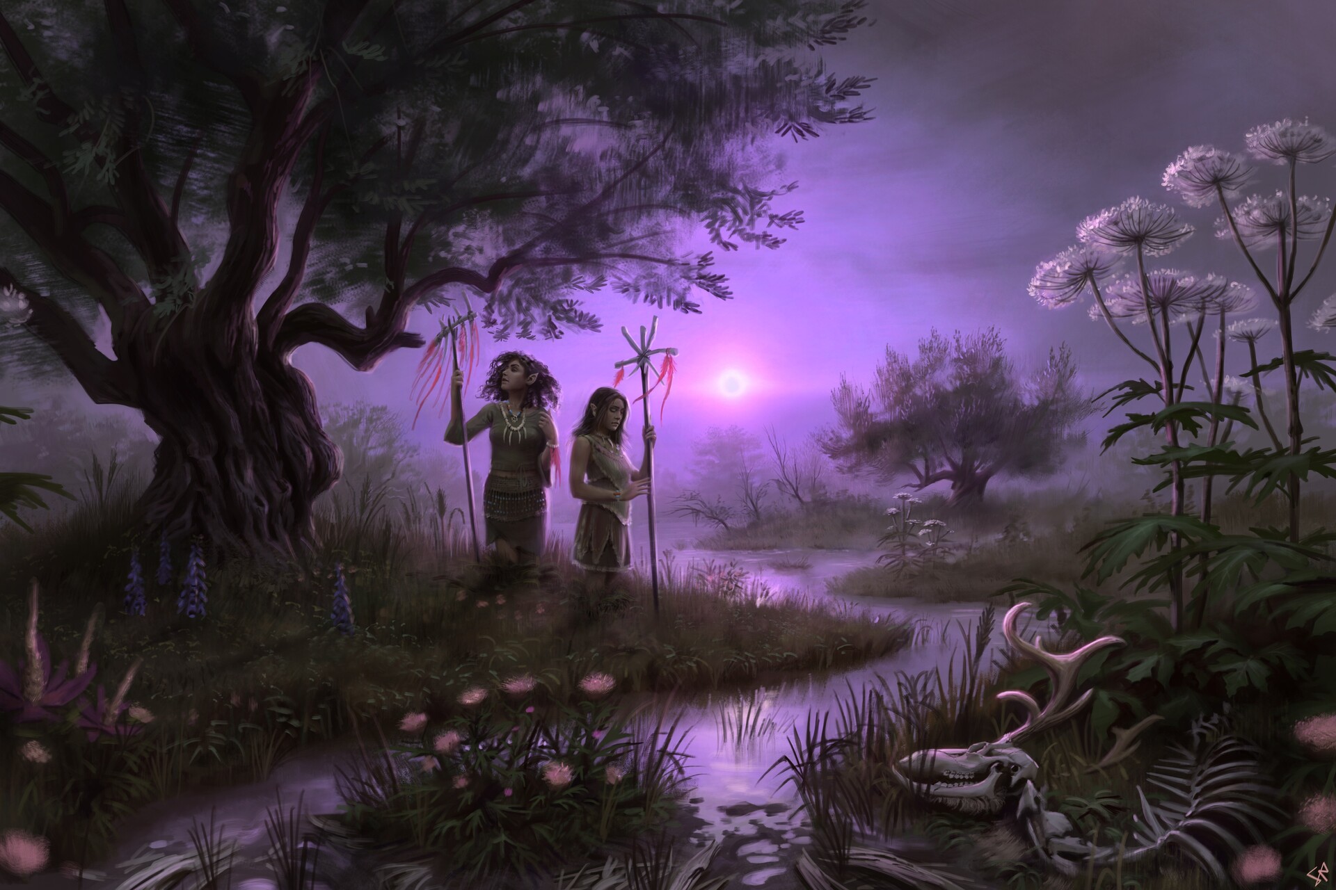 Artstation Dark Fantasy Swamp