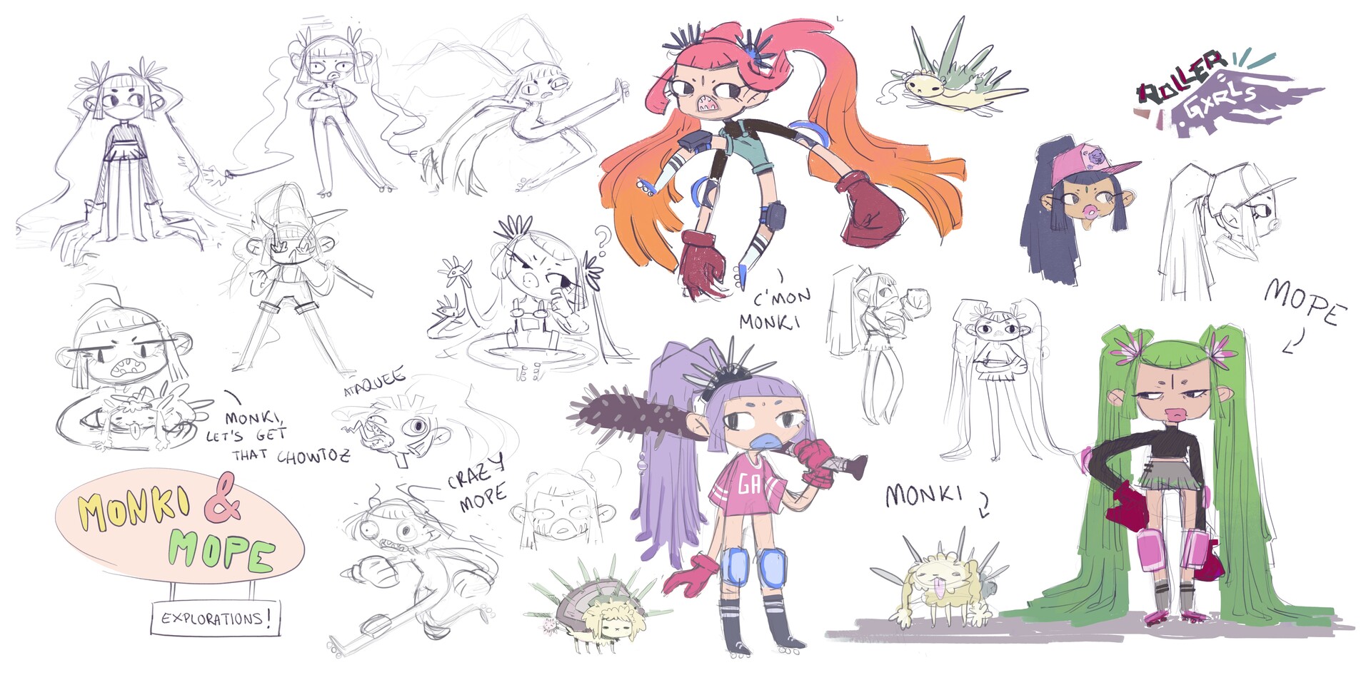 ArtStation - ·ROLLER GIRLS PROJECT· (Early stages)