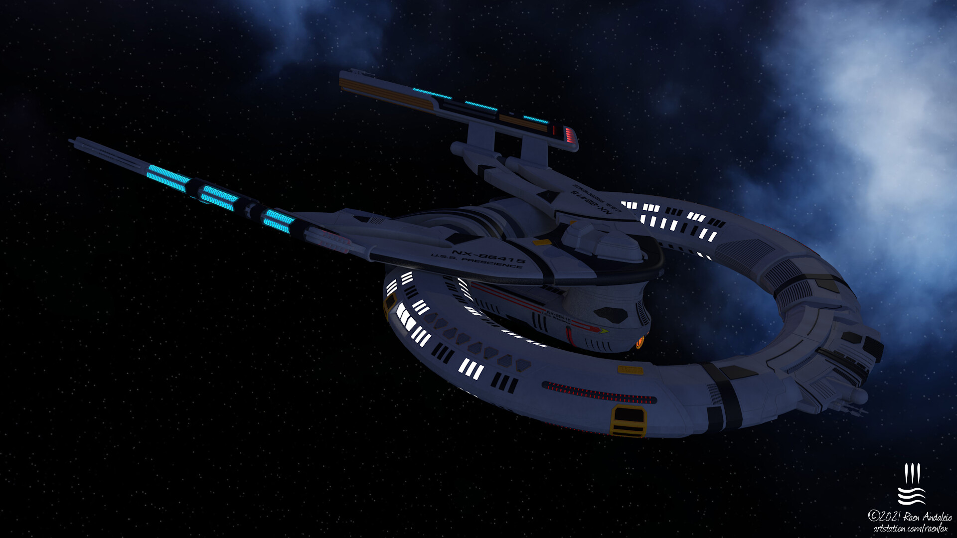 ArtStation - Prescience-class Stellar Science Vessel