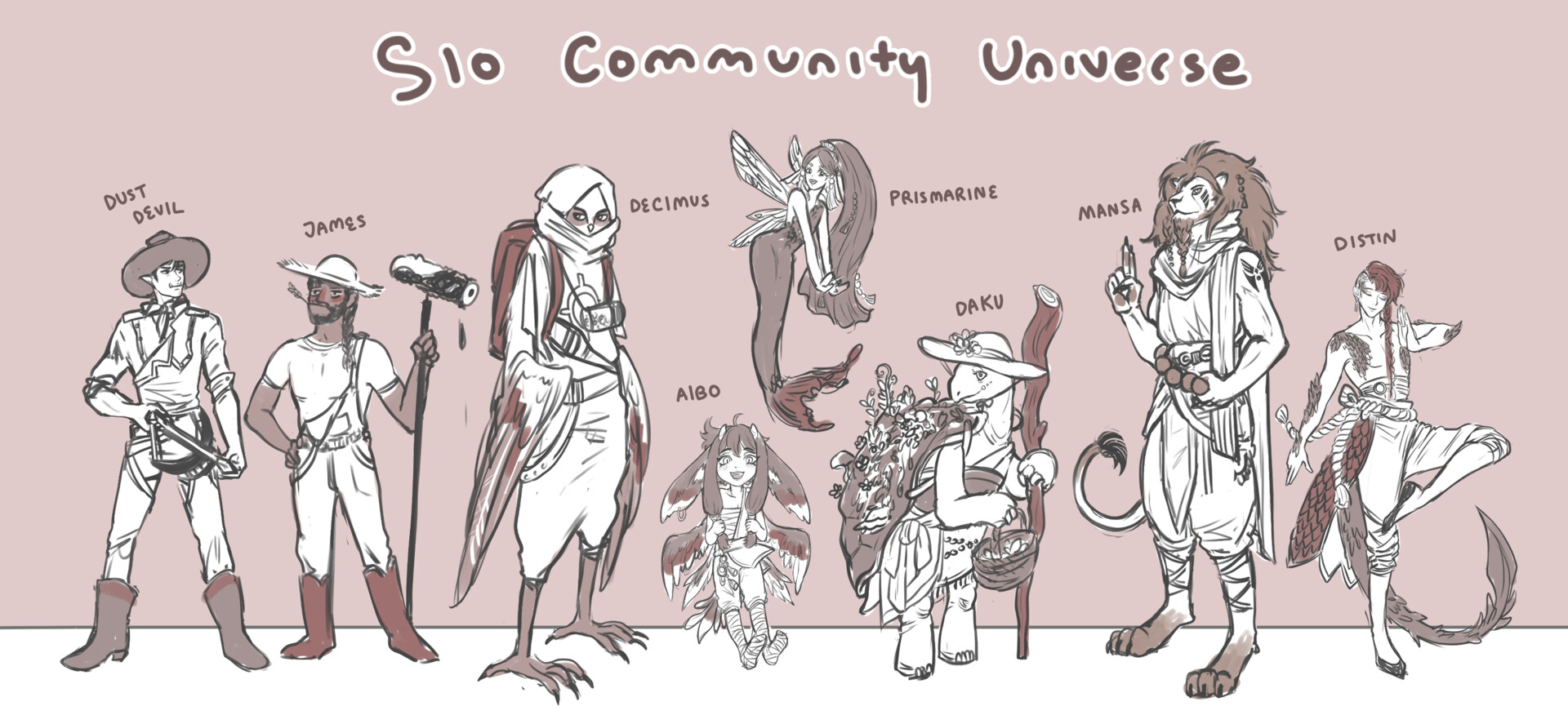 ArtStation - [DnD] Sio Community Universe: Rough Characters