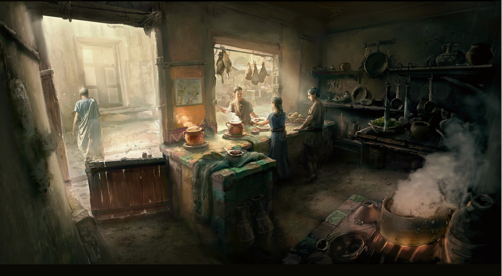 ArtStation - Ancient Rome Domus Kitchen