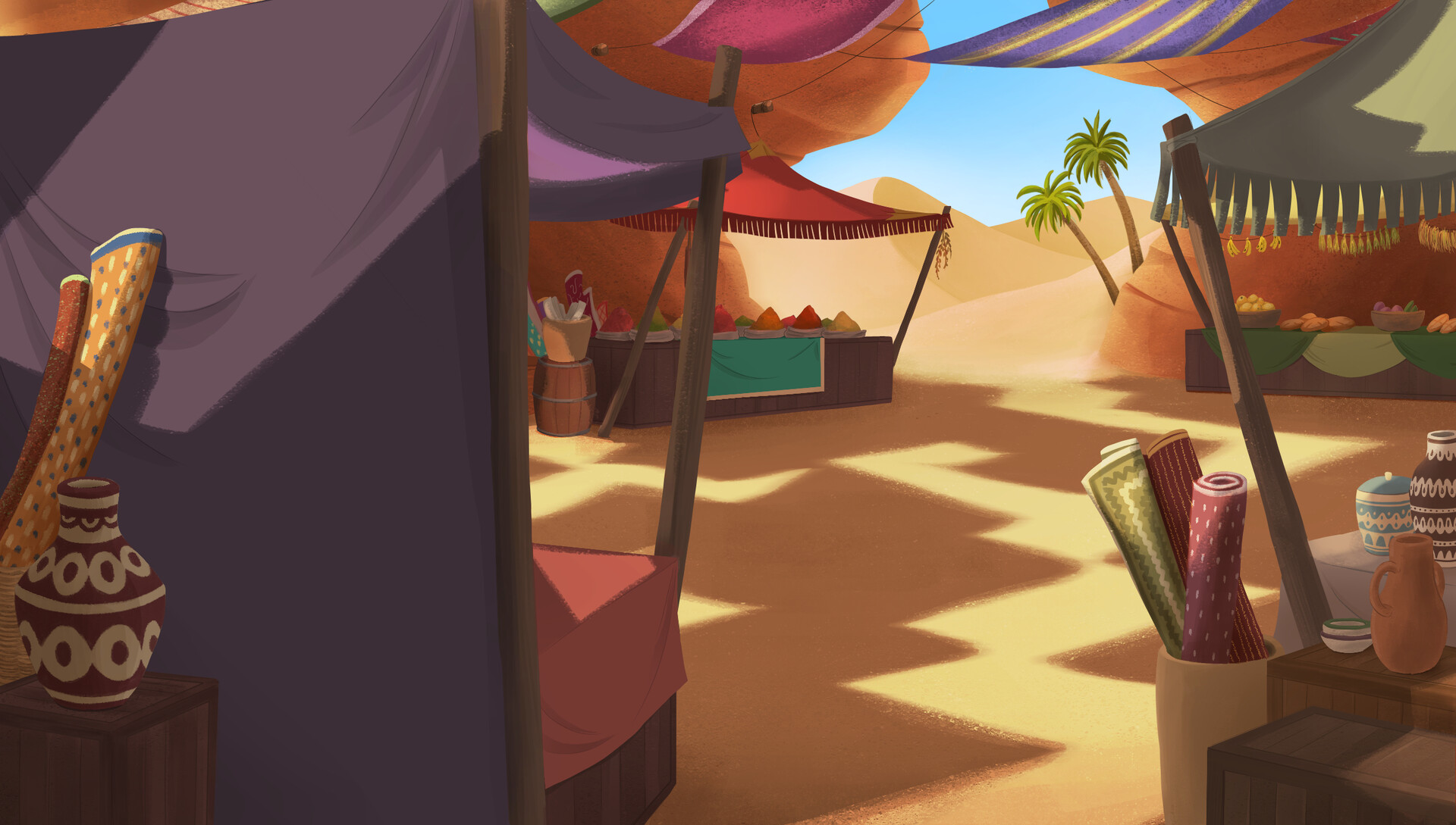 ArtStation - Desert Market