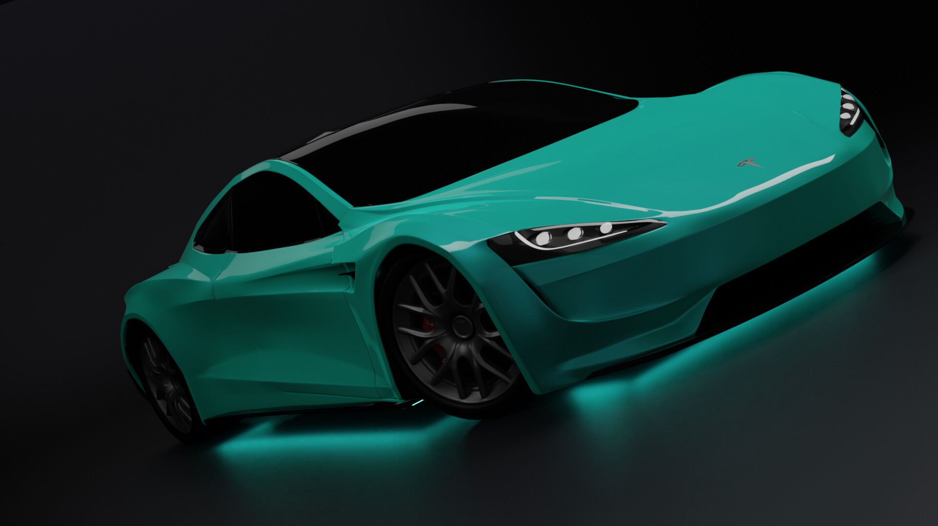 ArtStation - TESLA ROADSTER