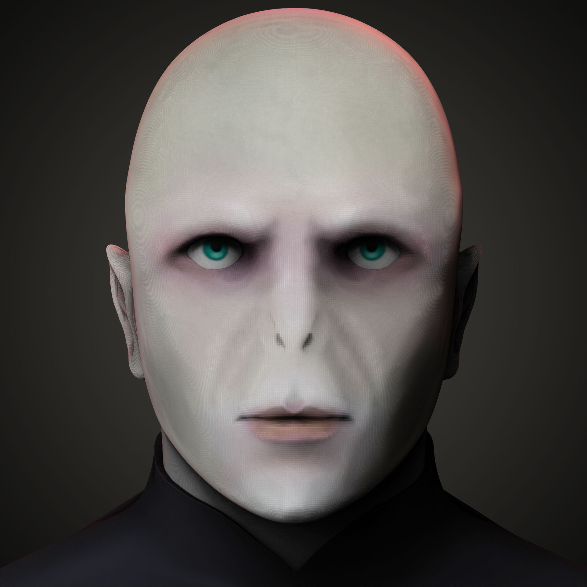 ArtStation - Head sculpting practice 5 VOLDEMORT