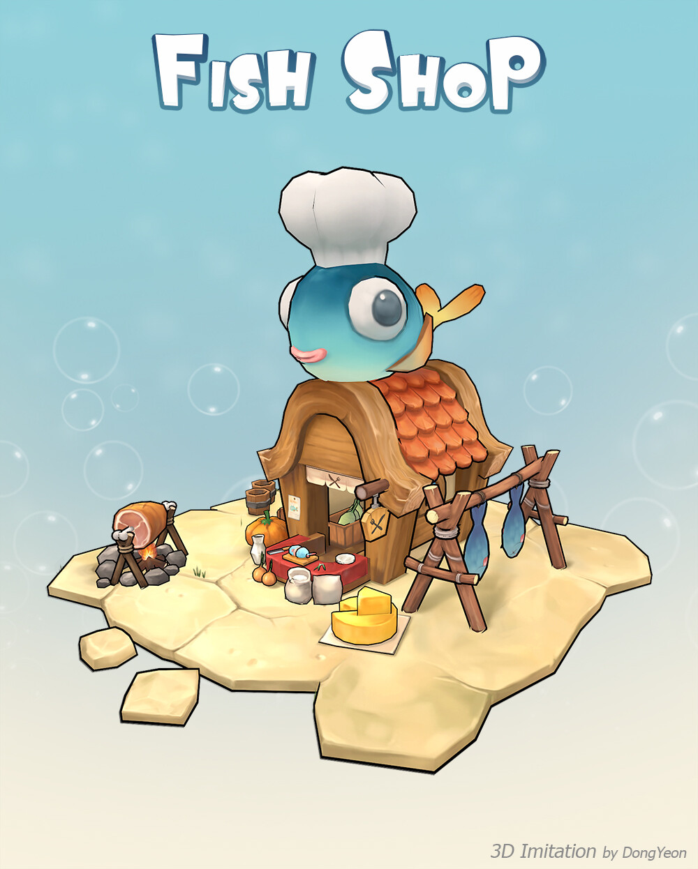 ArtStation - Fish shop