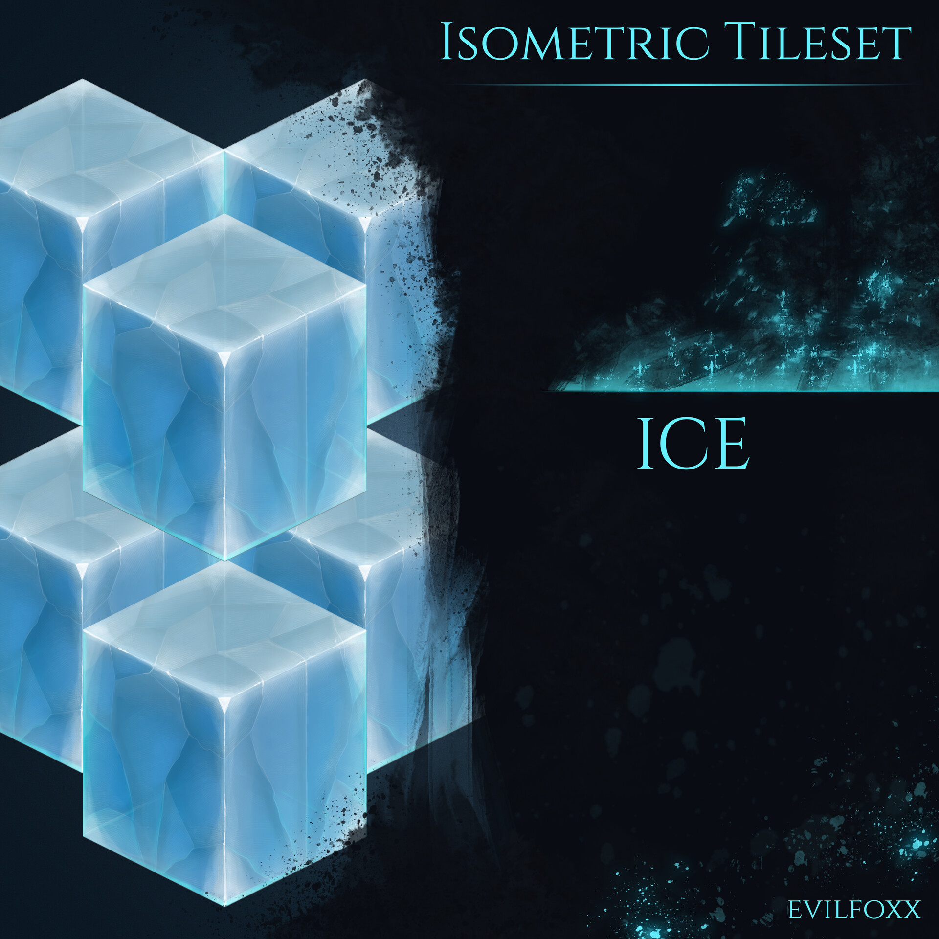 ArtStation - Isometric Ice Tile