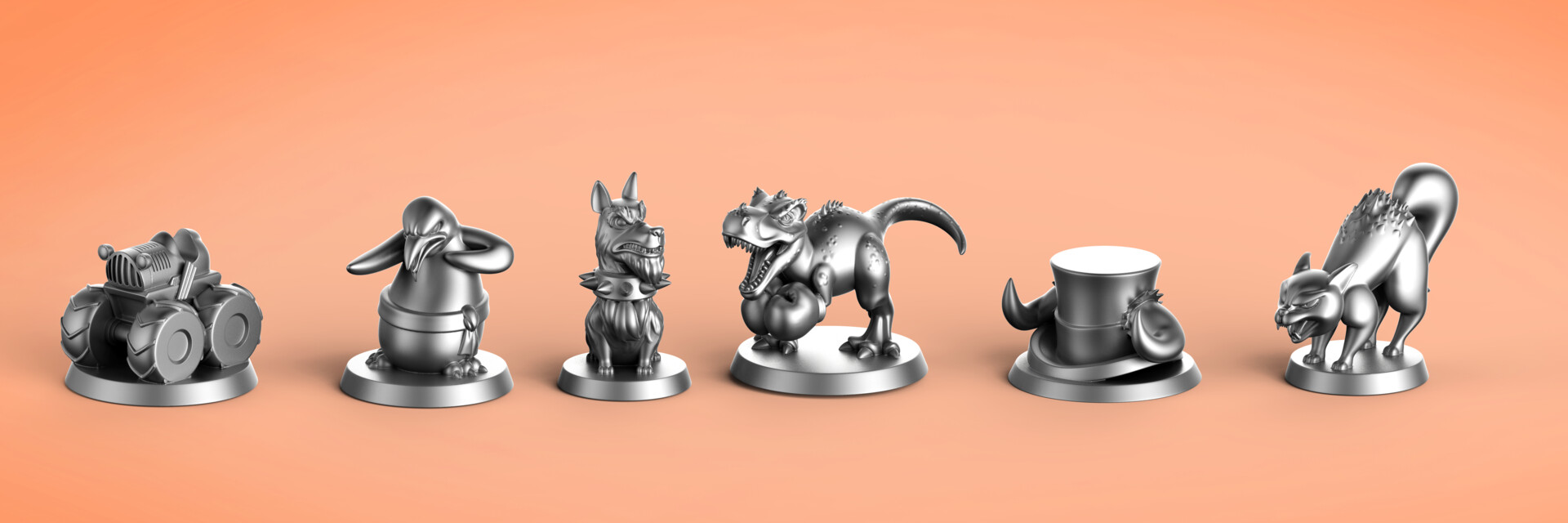 ArtStation - Monopoly Pieces