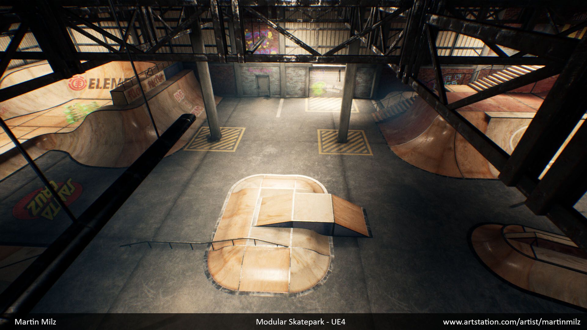 Martin Milz - Modular Skatepark - UE4