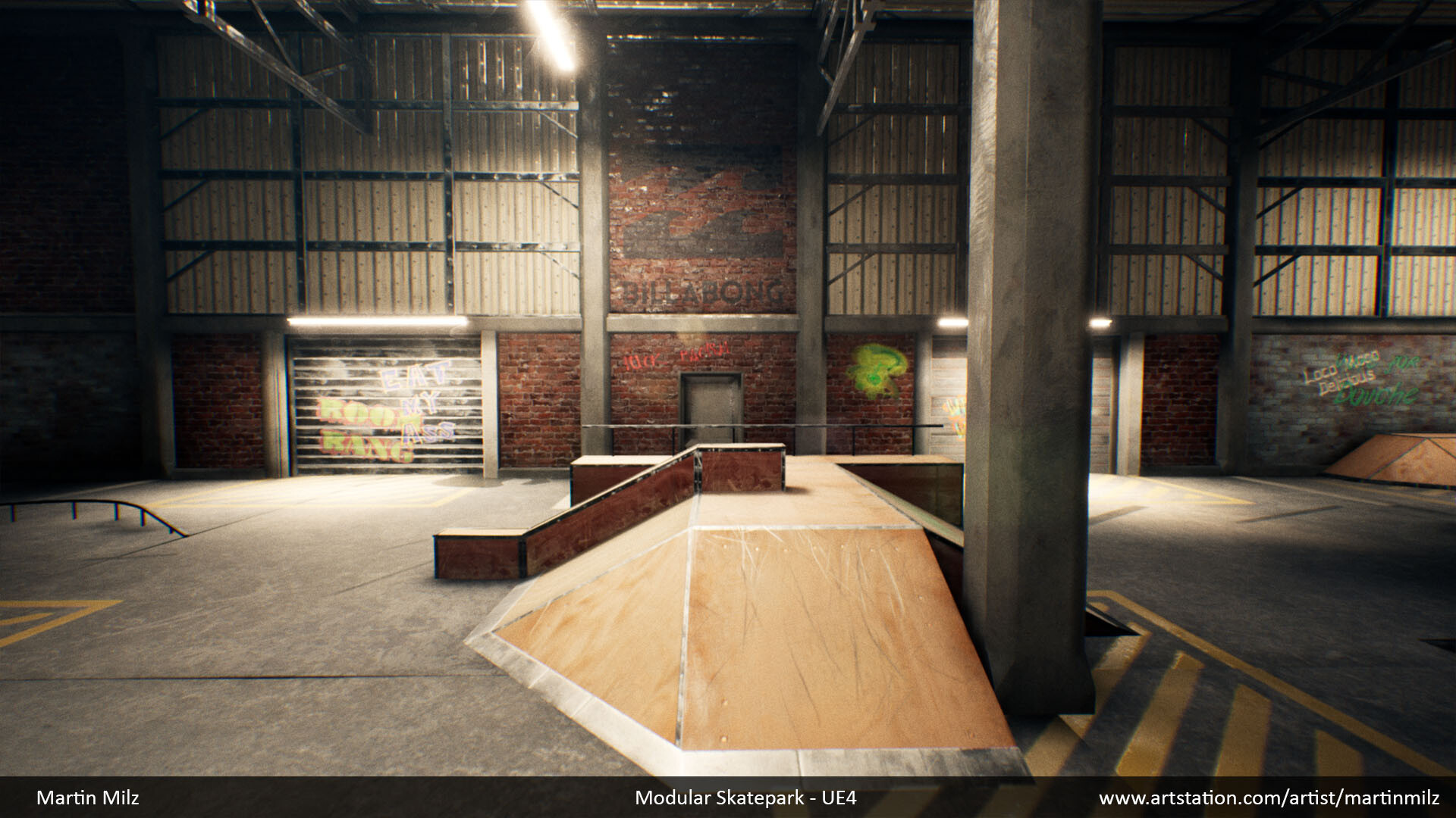 Martin Milz - Modular Skatepark - UE4