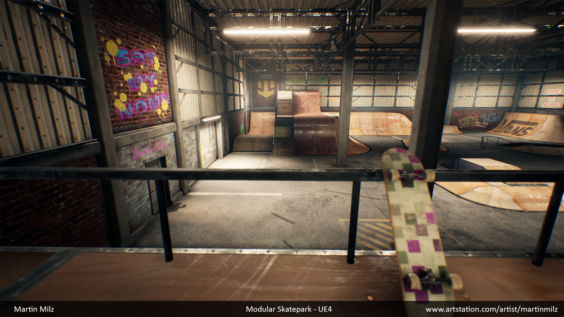 Martin Milz - Modular Skatepark - UE4