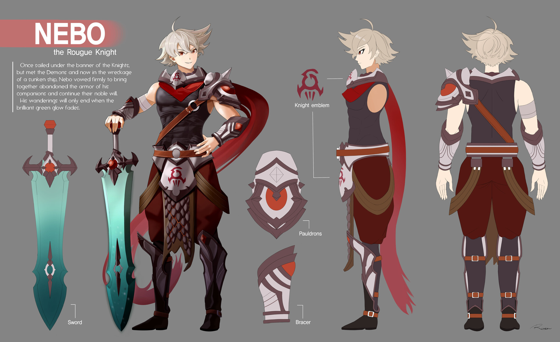 how to draw rogue knight