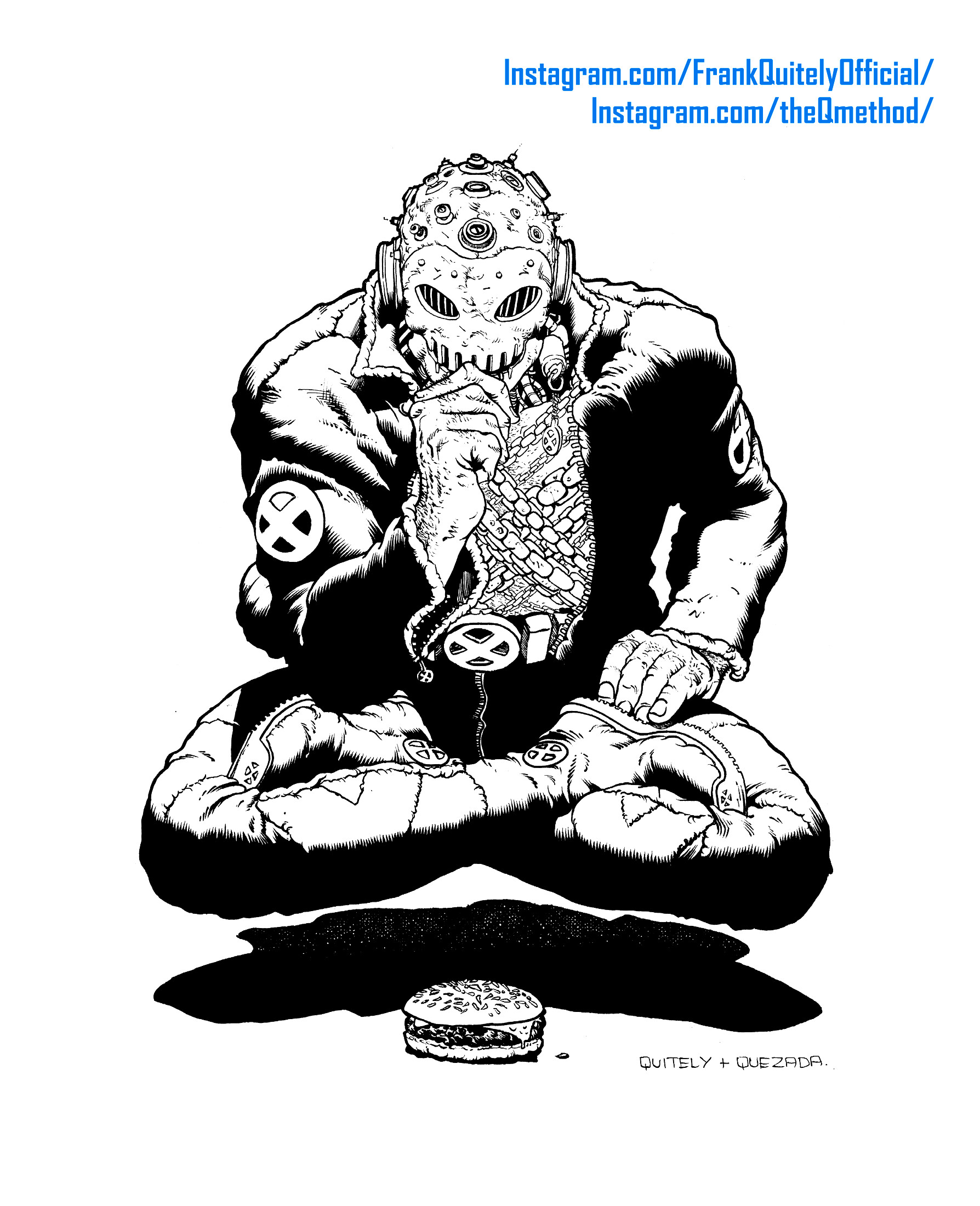 ArtStation - inking Frank Quitely