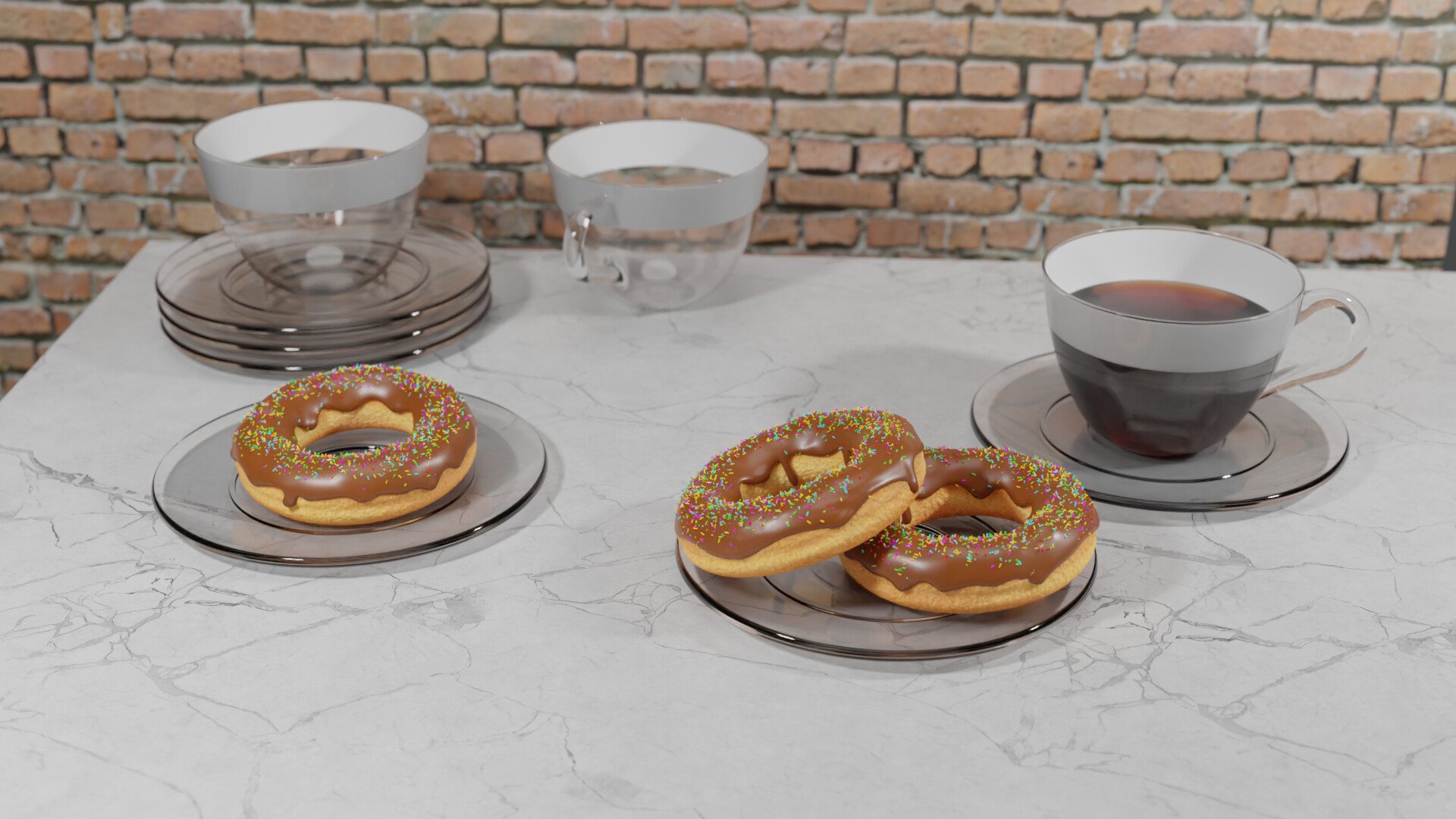 ArtStation - Donut Scene In Blender