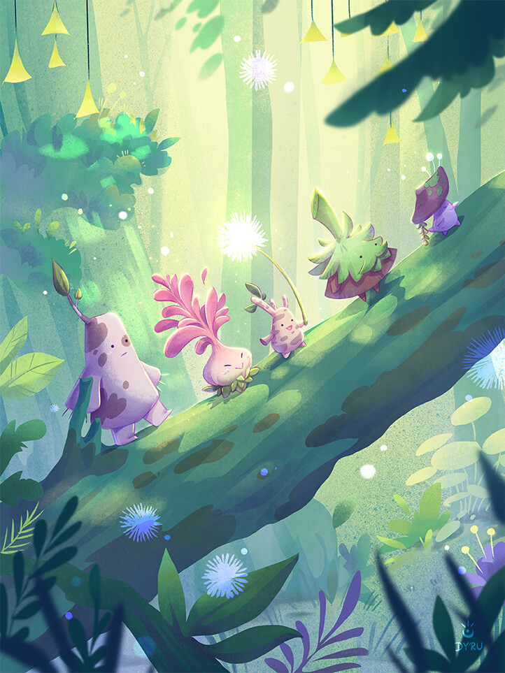 ArtStation - Nature spirit parade