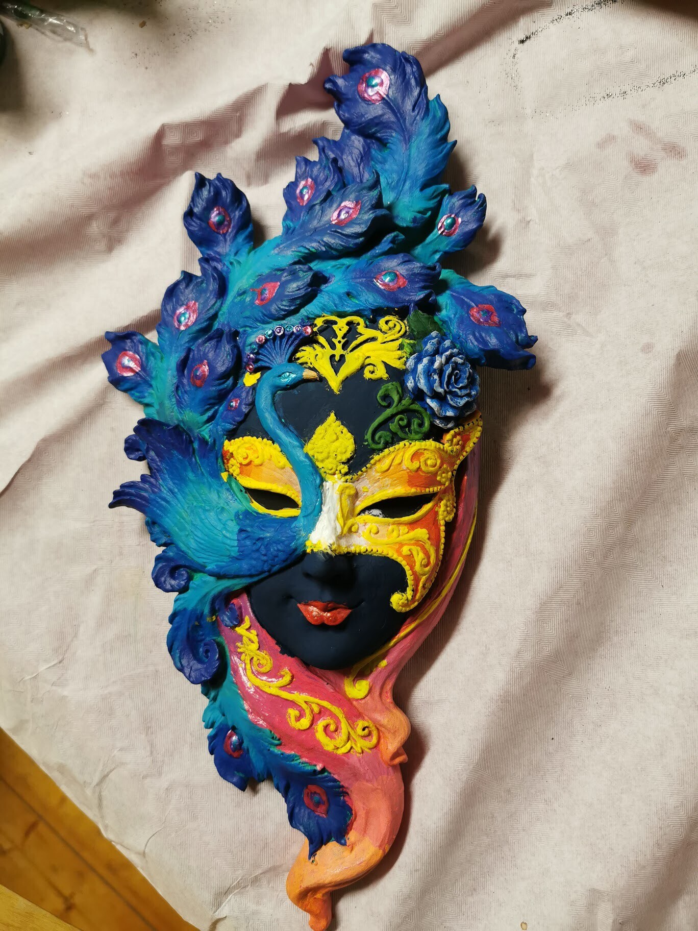 ArtStation - Hand painted clay sculpture