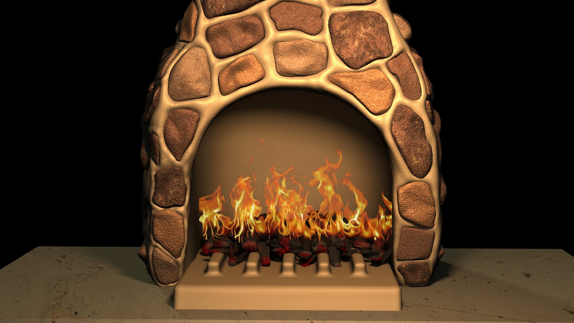 ArtStation - The fireplace