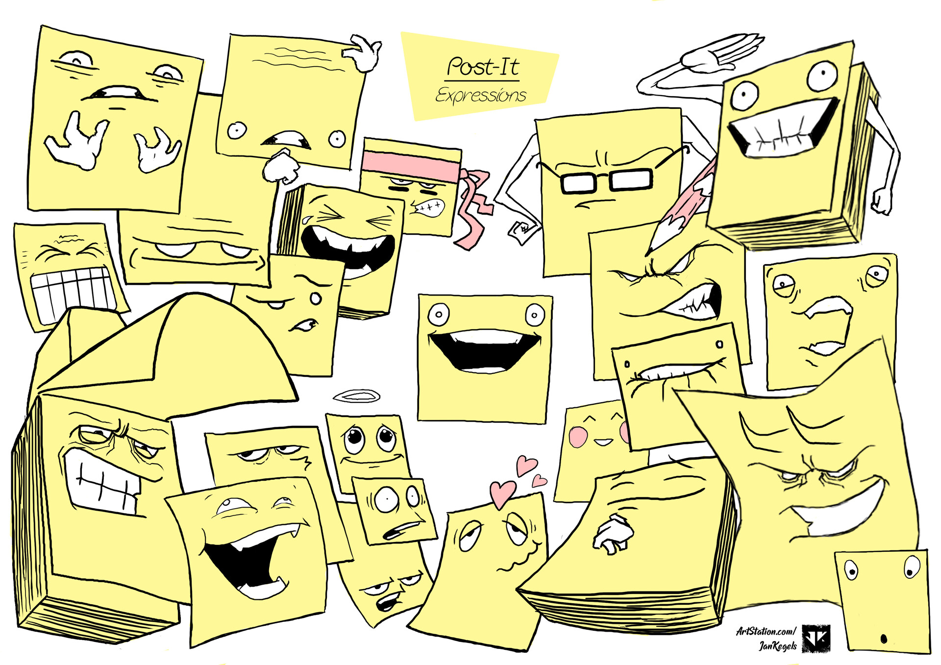 ArtStation - Post-it Notes