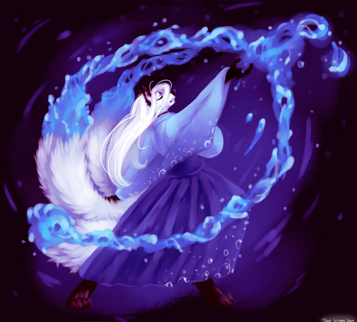 ArtStation - Water Kitsune