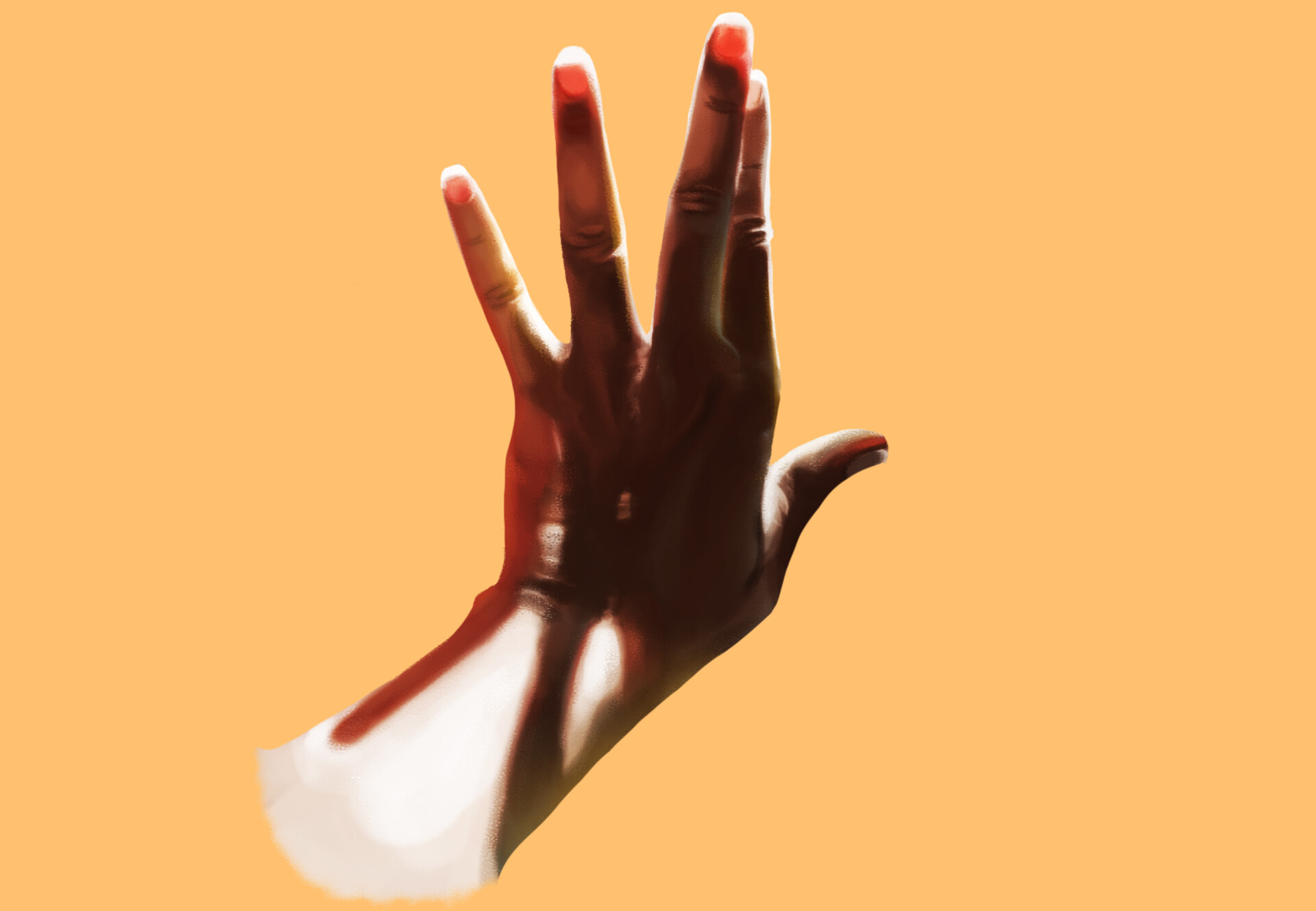 ArtStation - Hand in Light Study