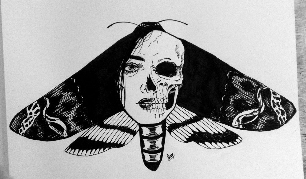 ArtStation - Death moth lady