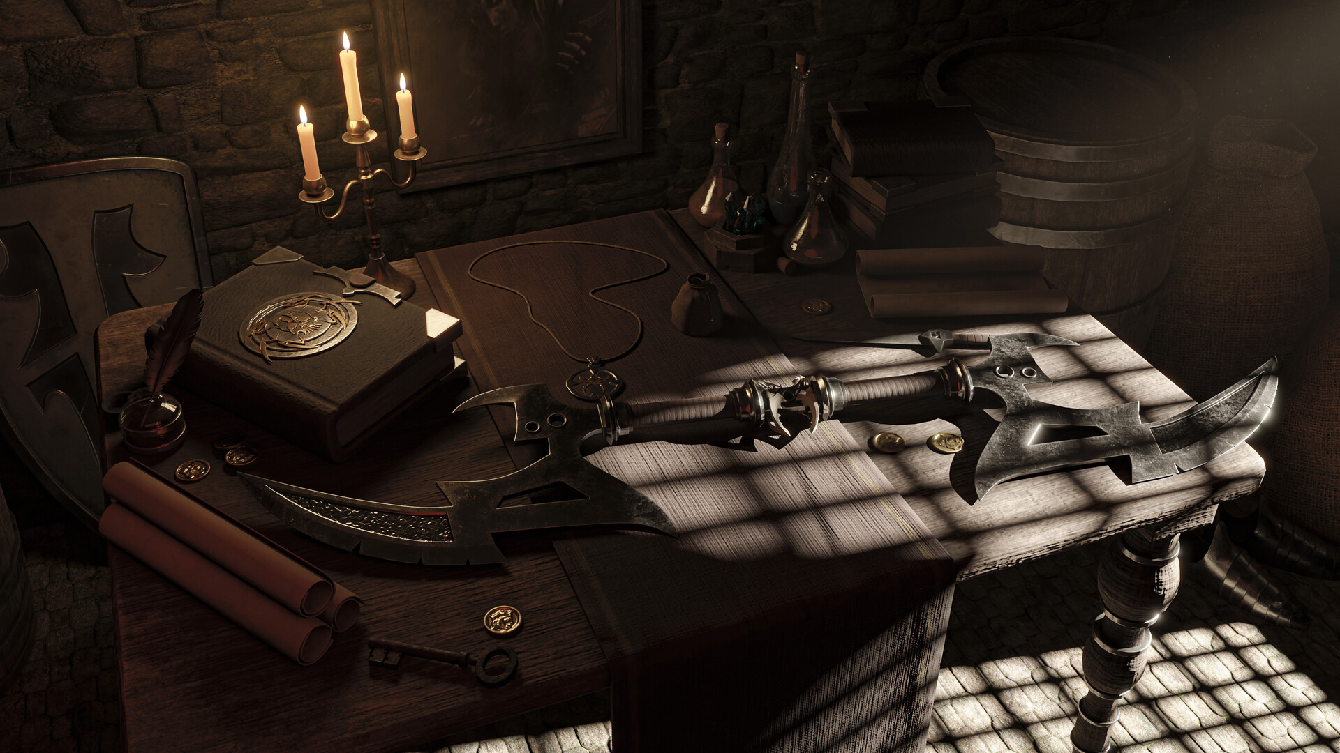 Artem Balybin - Medieval fantasy desk