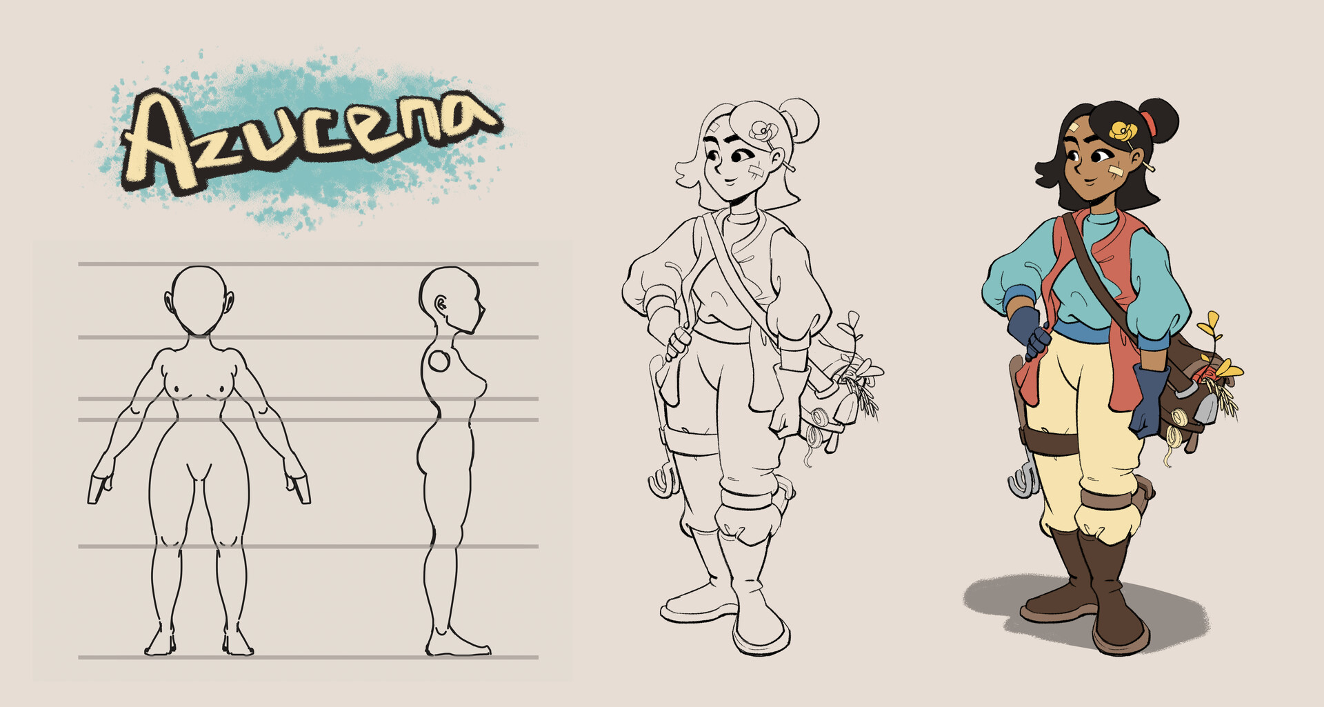 ArtStation - Character Design - Azucena