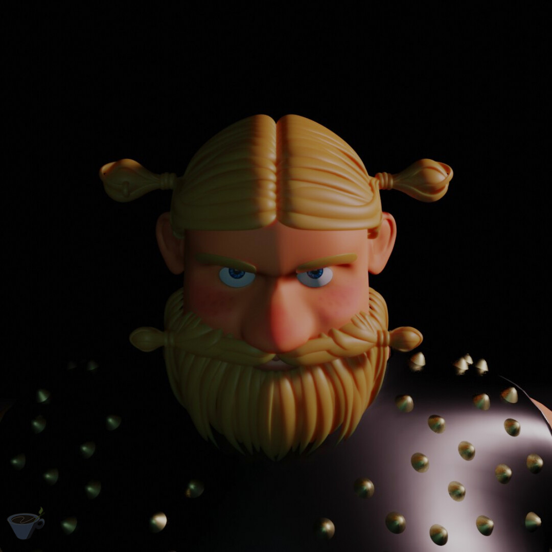 ArtStation - Viking playing video game