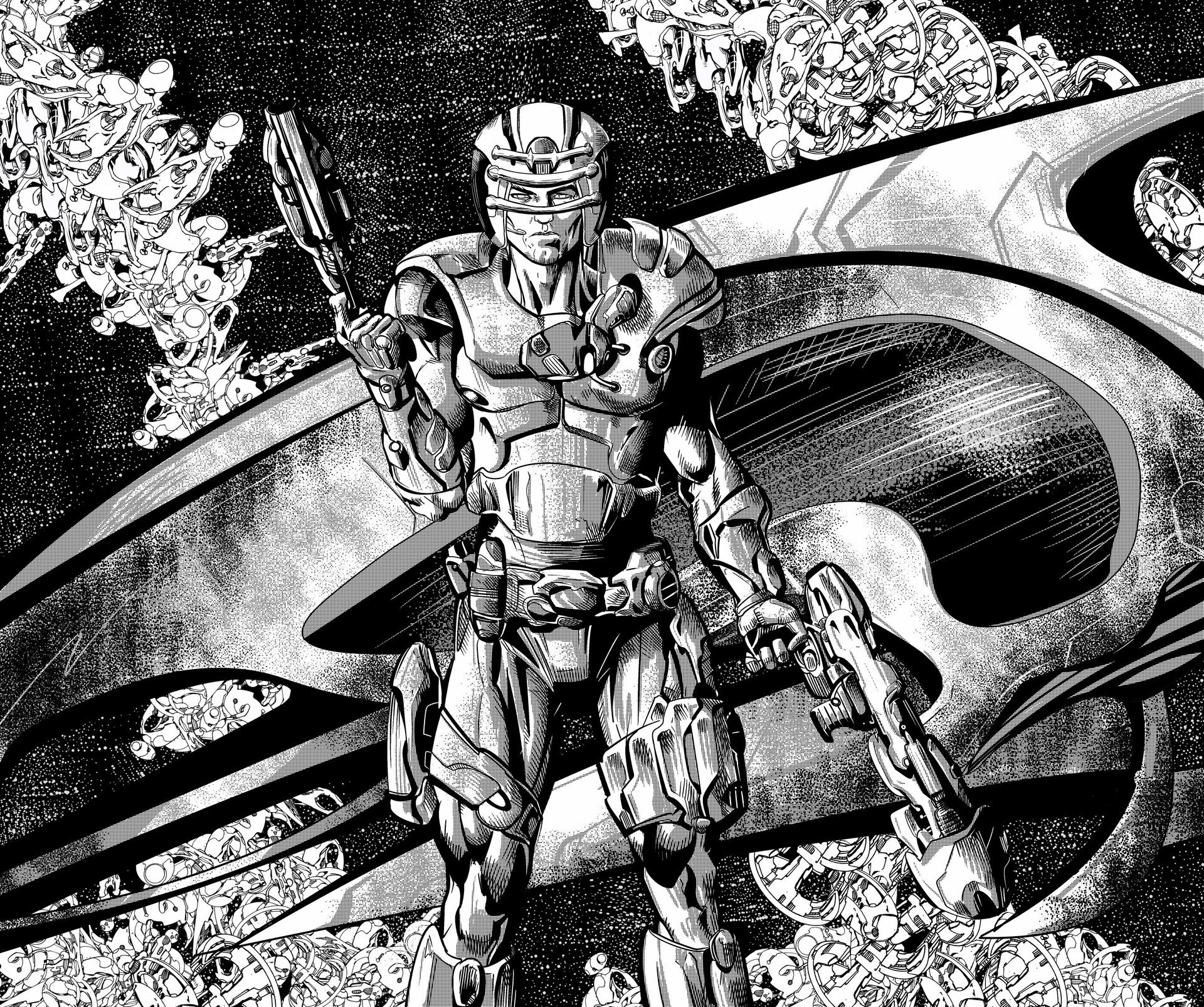 ArtStation - the cyborg hunter bob