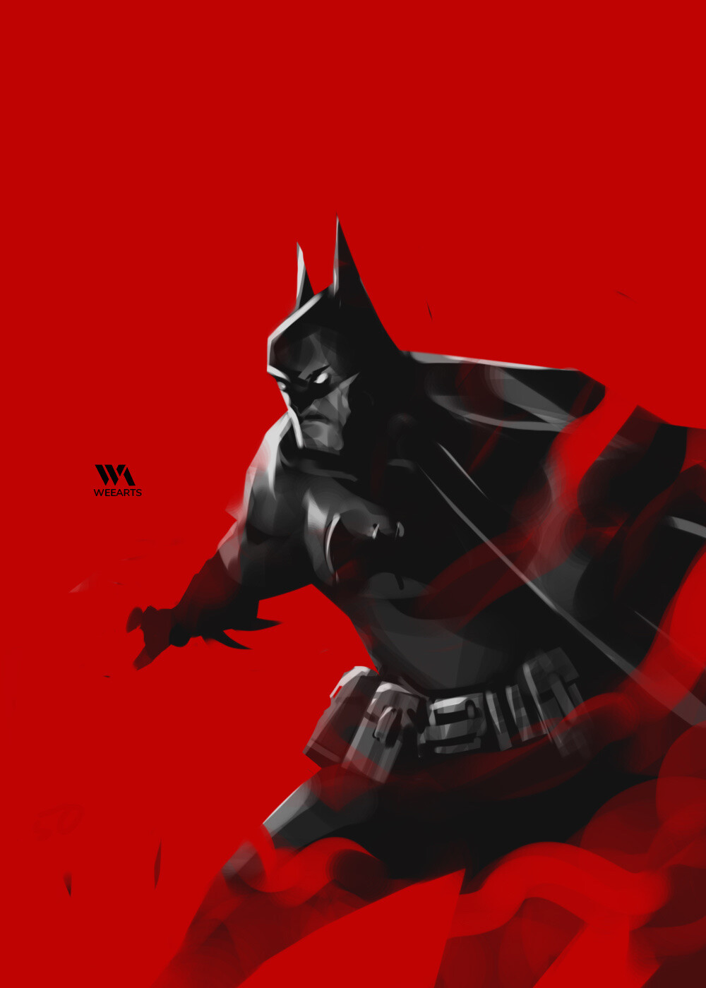 batman red background wallpaper