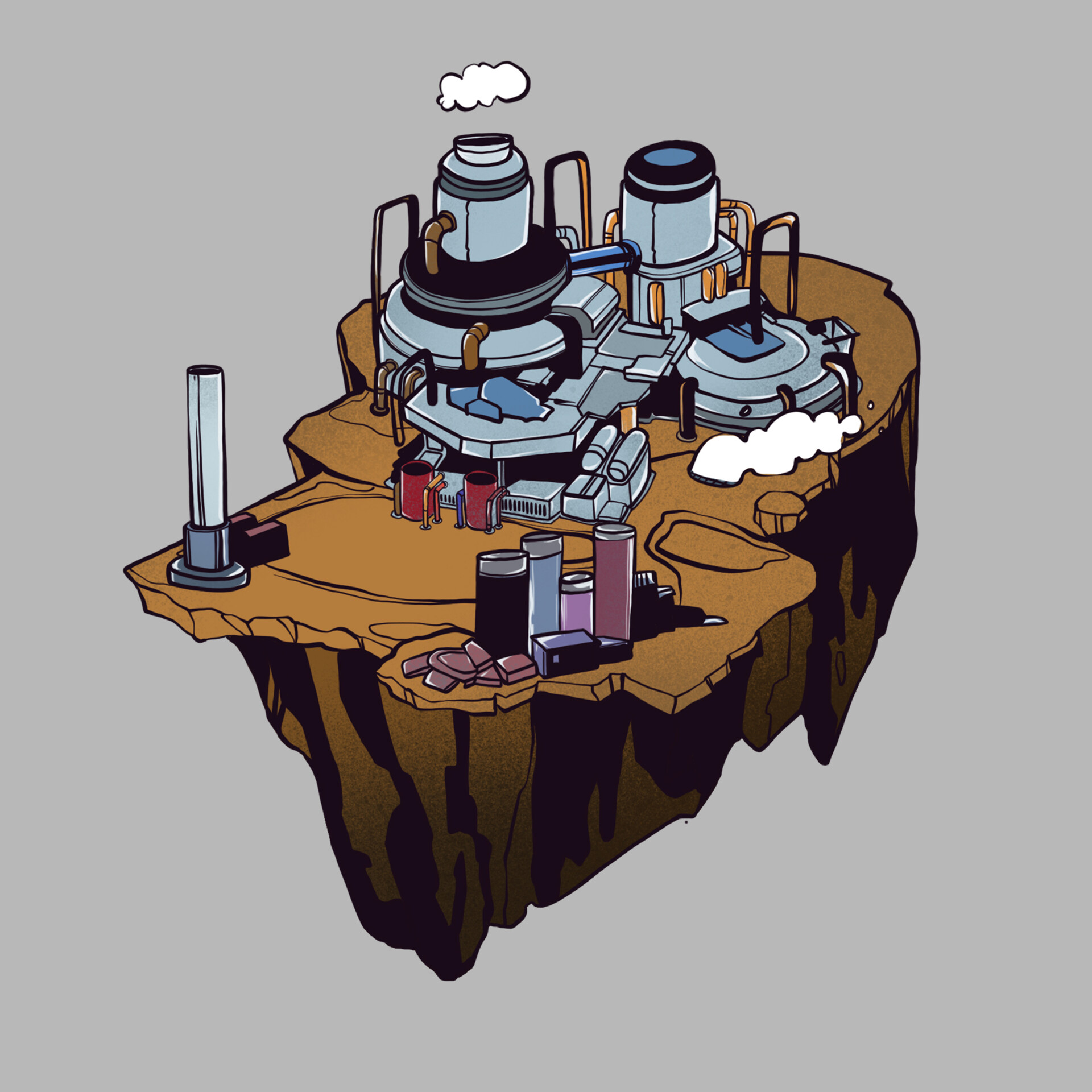 Daniil Vlasenko - additional theatre assets part 3 - islands [colorized]