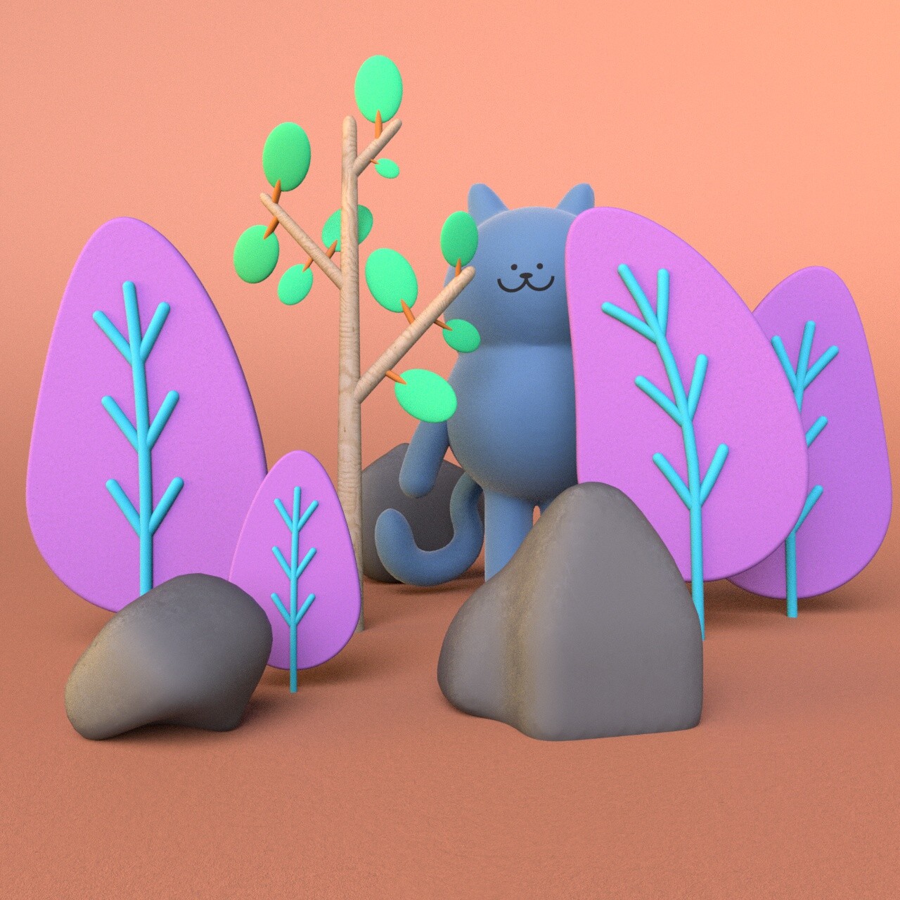 ArtStation - Gary, the cute cat guy