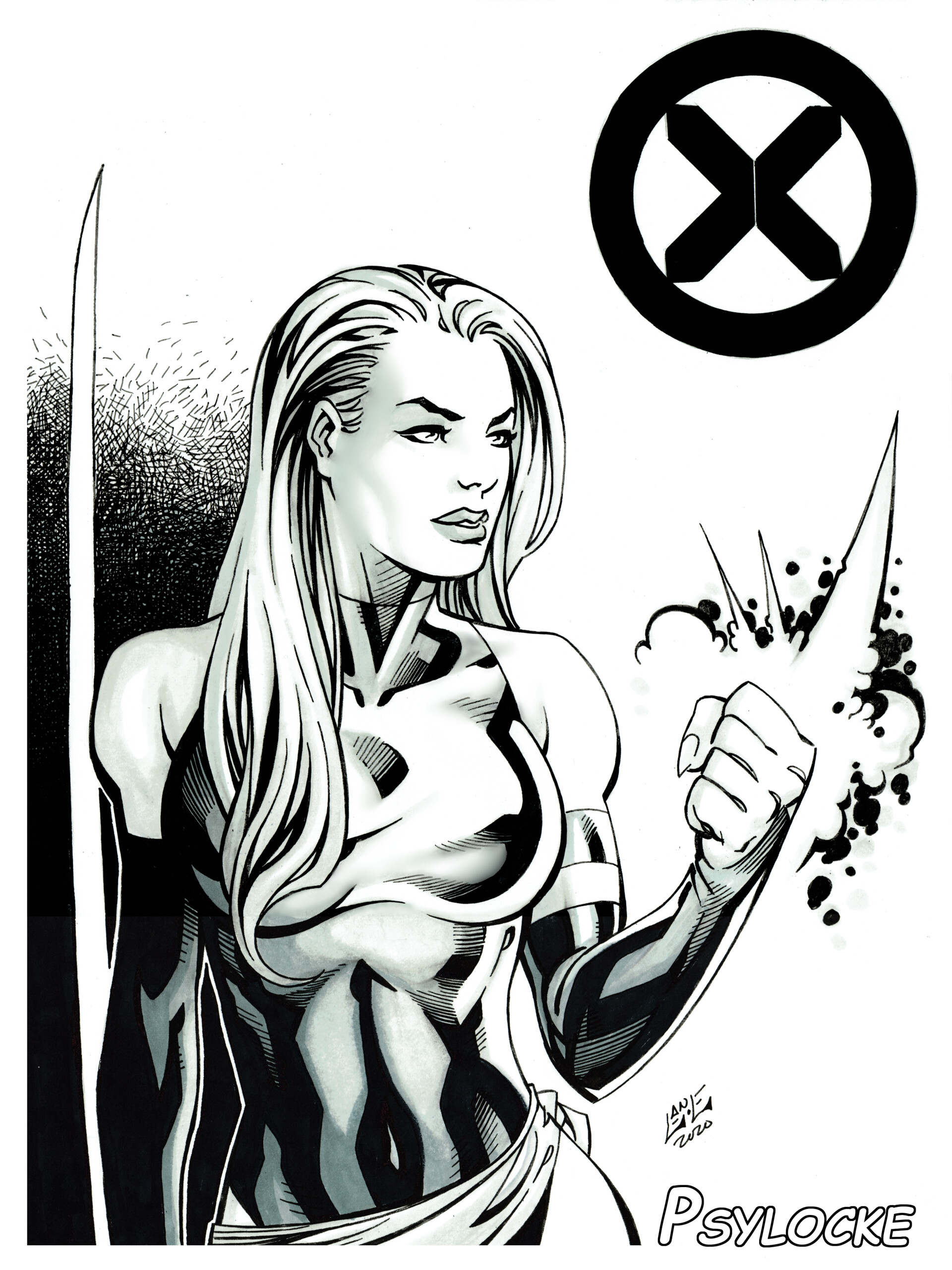 marvel psylocke coloring pages