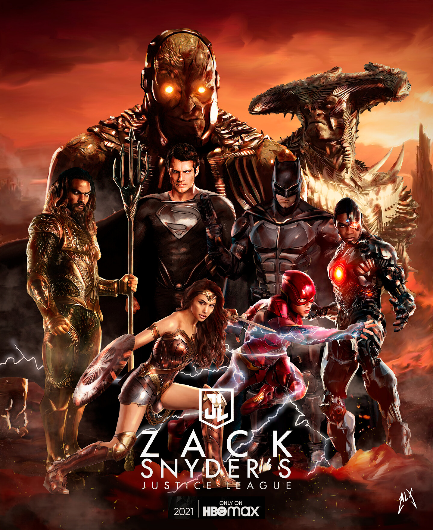 justice league 4k poster